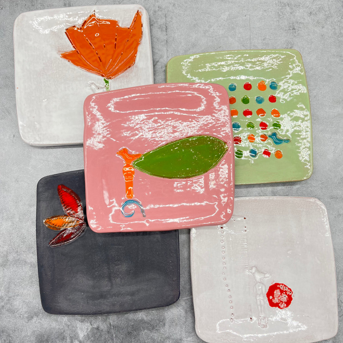 Plates ~ 6.5” Square – Cielo Handcrafted